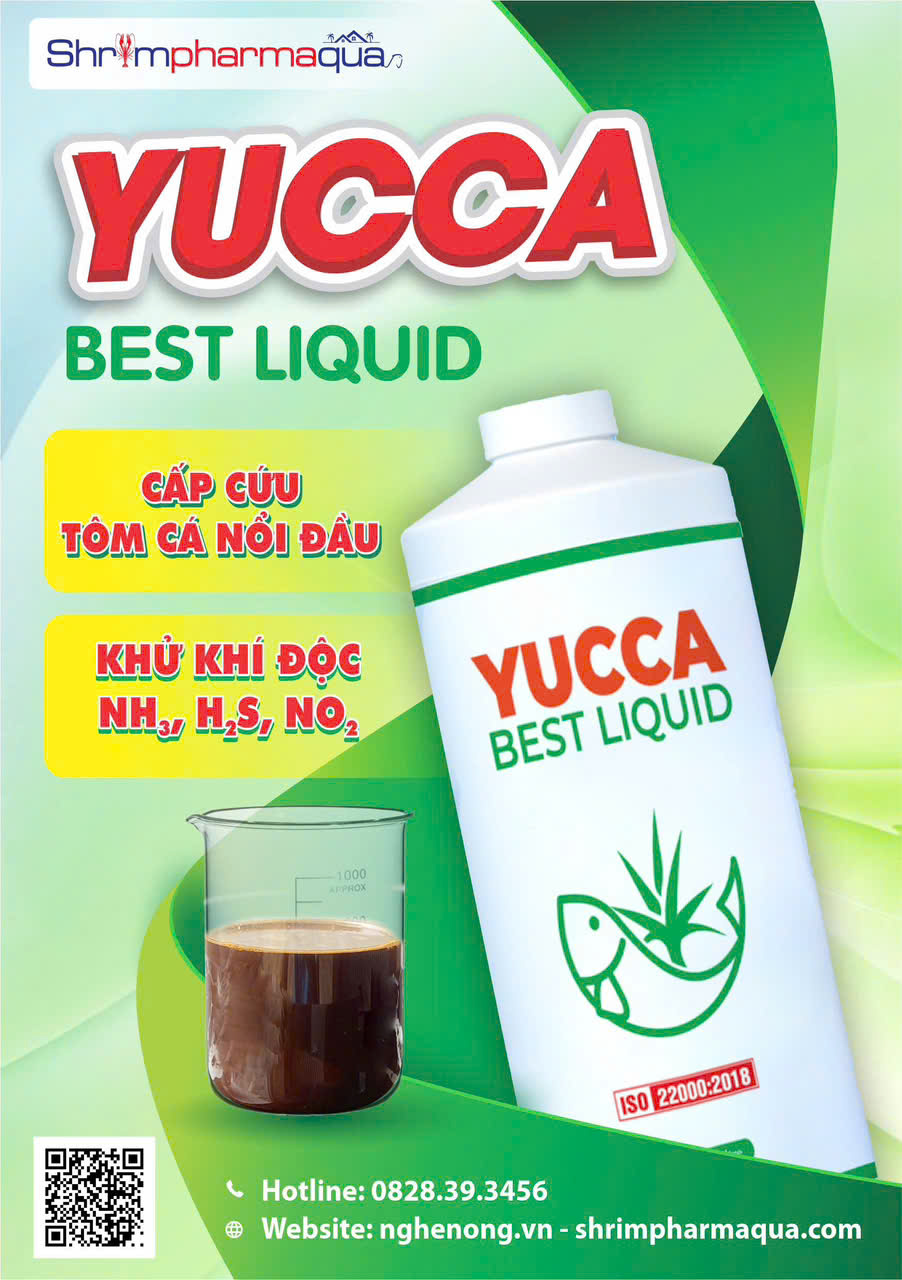 Yucca Best Liquid – Yucca nước cấp cứu tôm cá nổi đầu, hấp thu khí độc ...